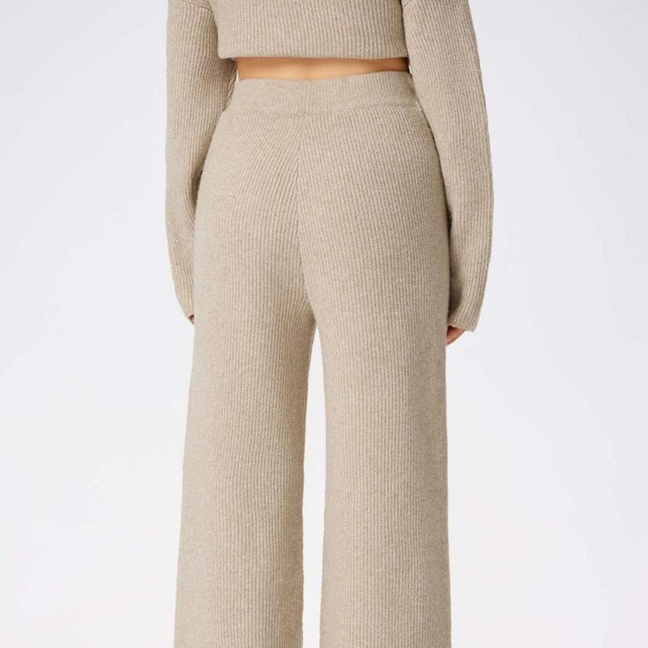 Cider Knitted Pants Wool- blend High rise fit,... - Depop