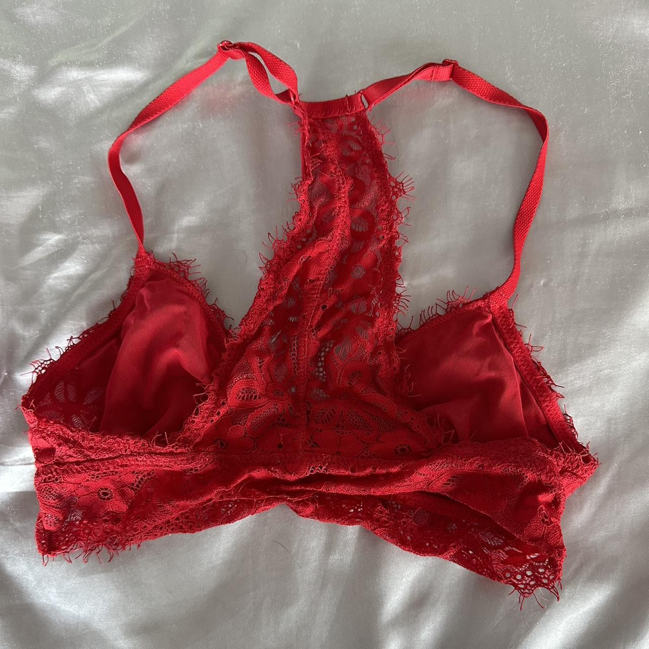 Aerie Women's Red Bra | Depop