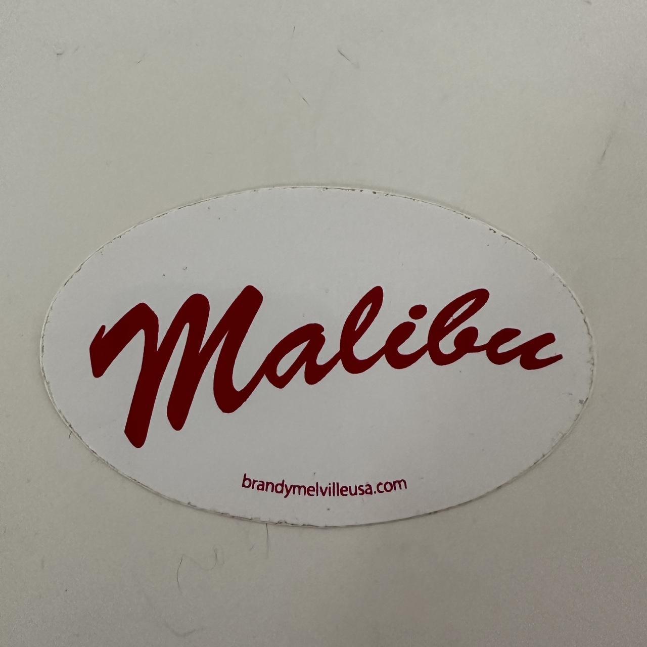 Brandy Melville “Malibu” sticker! Untracked... - Depop