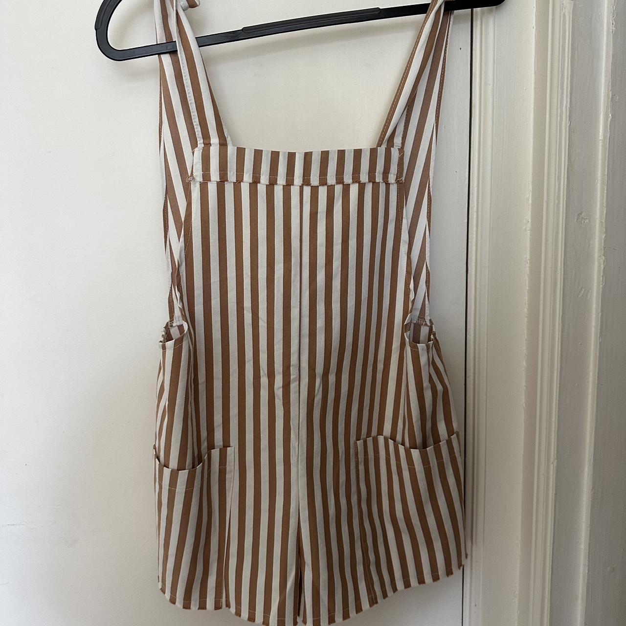 Adorable striped romper from Princess polly. Never... - Depop