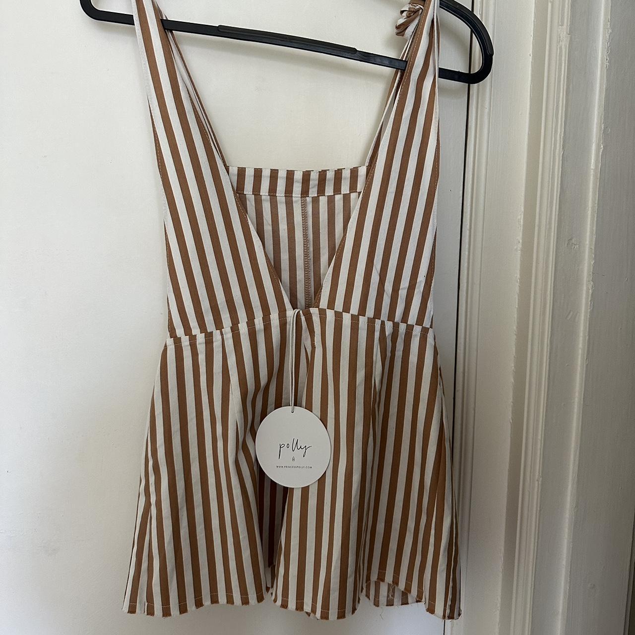 Adorable striped romper from Princess polly. Never... - Depop