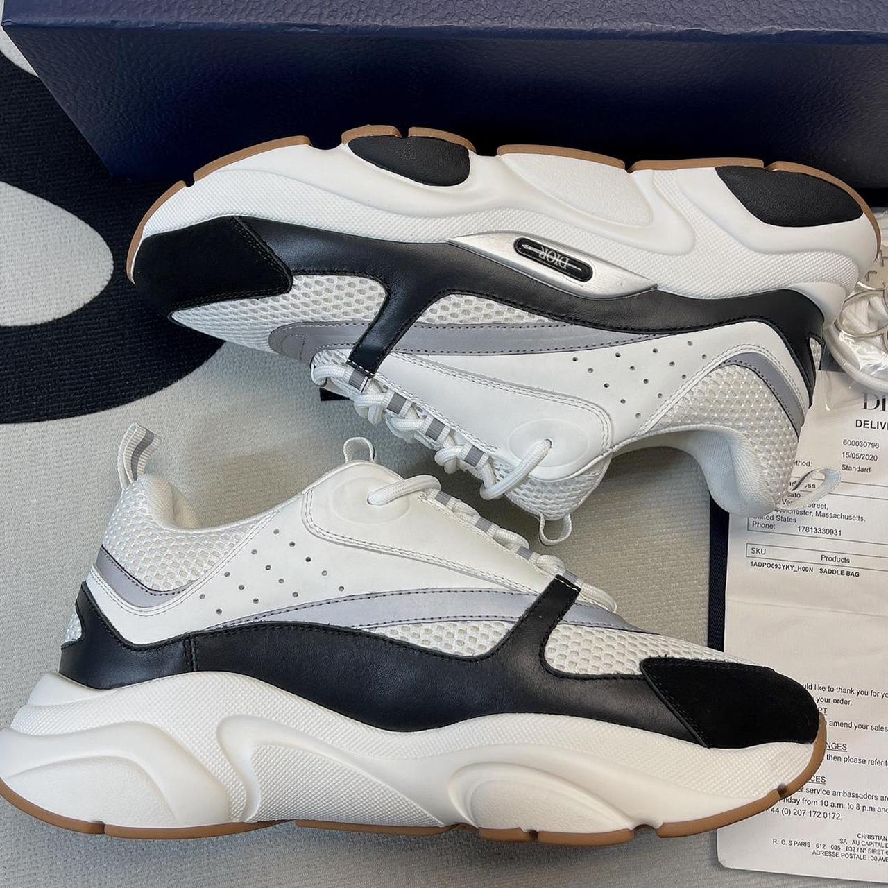 Dior Men's White and Black Trainers | Depop