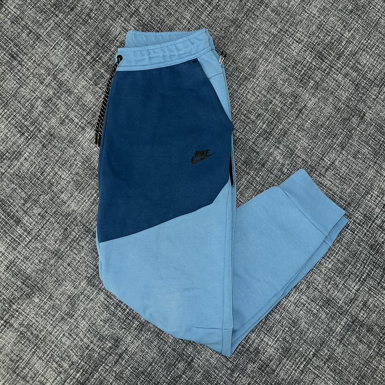 NIKE TECH BOTTOMS - SIZE M - DUTCH BLUE - GREAT... - Depop