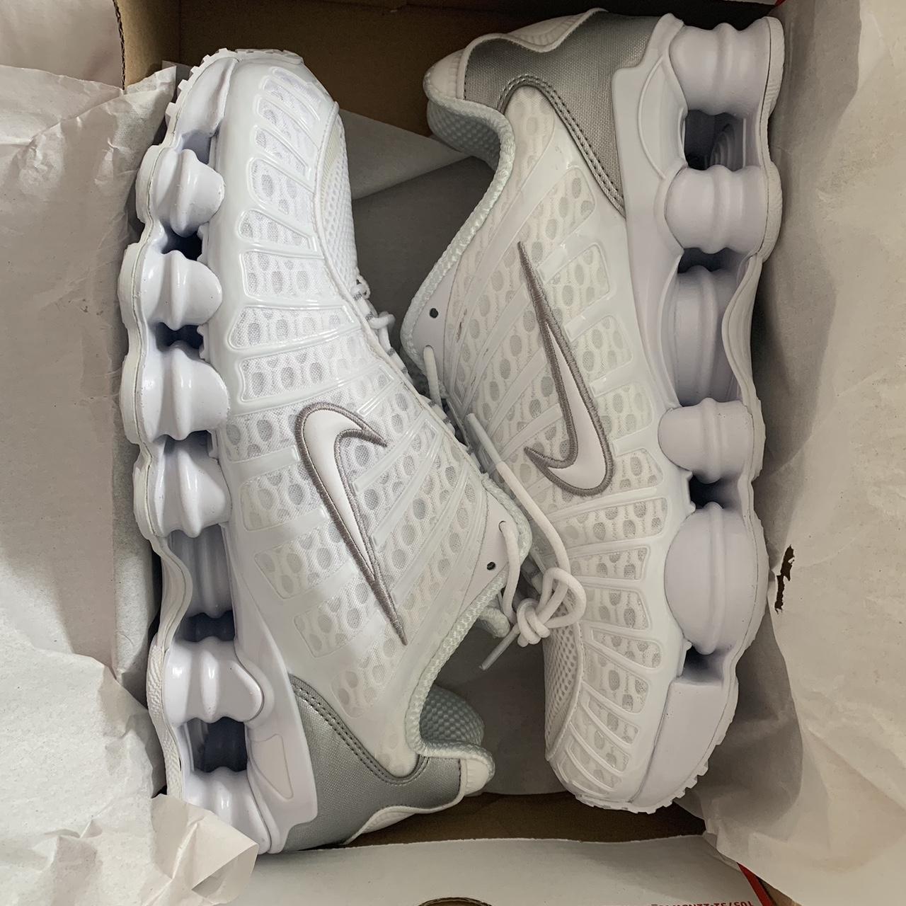 Nike Shox TL Metallic silver UK Size 10 Bought... - Depop