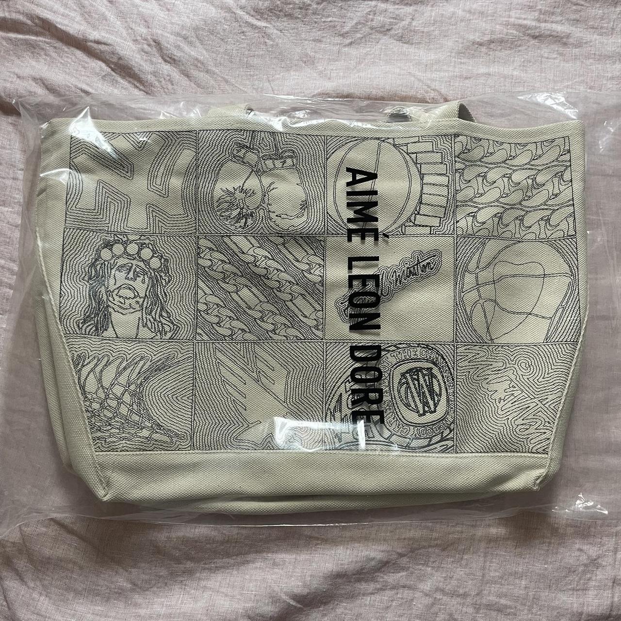 Brand new canvas tote bag!!! Aimé Leon Dore x Tyrell... - Depop