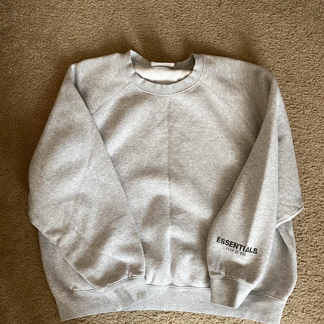 Essentials Crewneck Large Grey GARAGE SALE FREE... - Depop