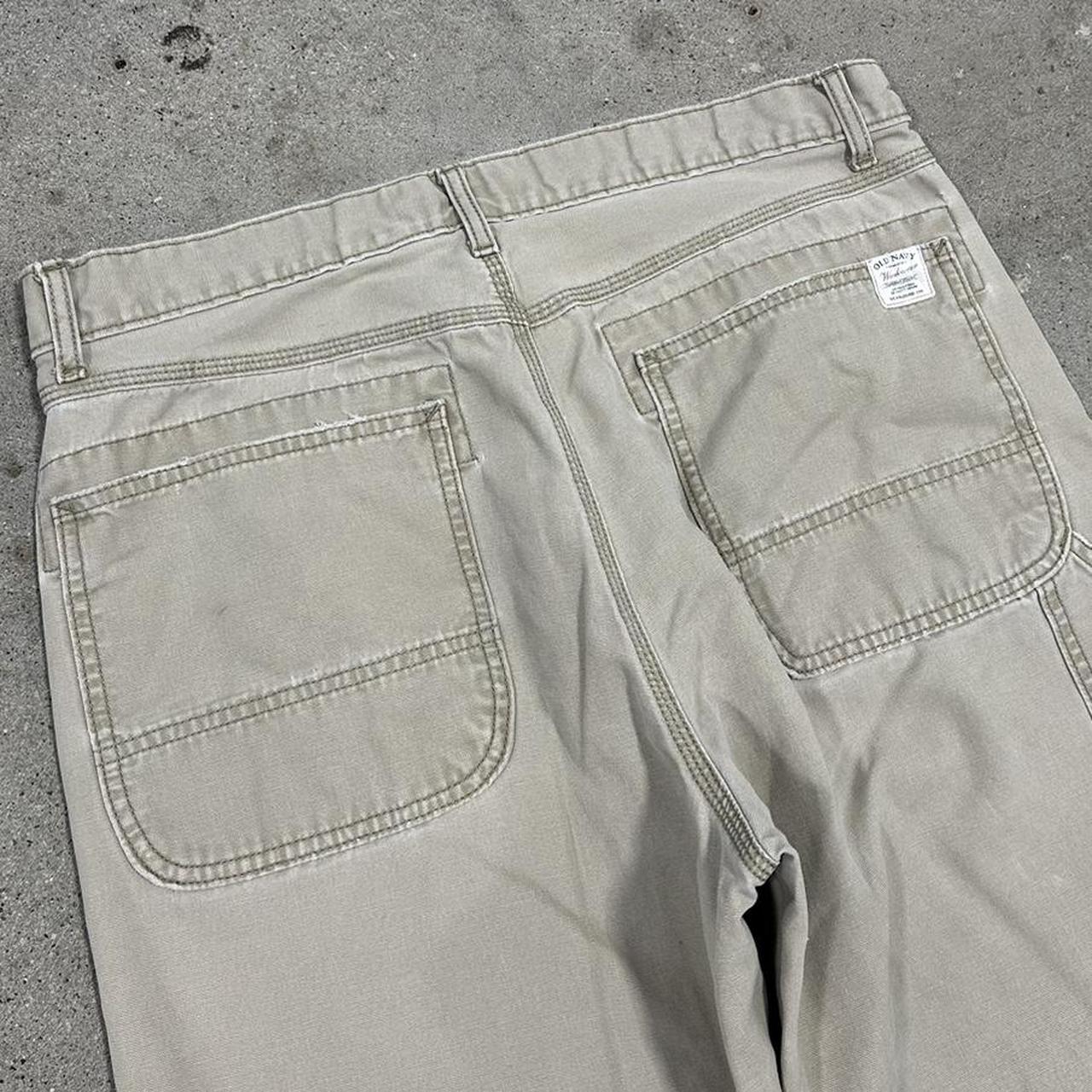 Vintage 90s Old Navy Workers Carpenter Pants Size... - Depop