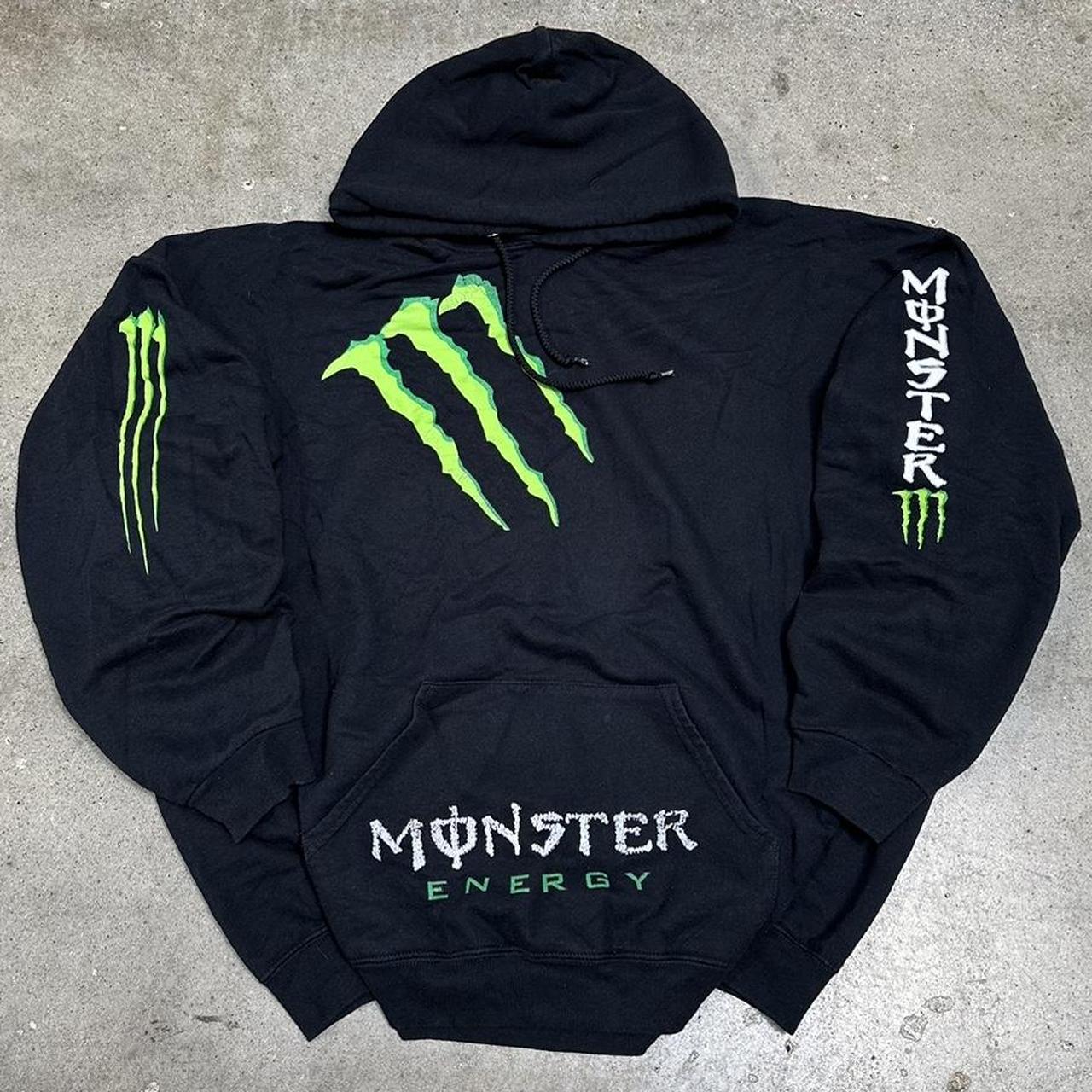 Vintage Y2K Monster Energy Oversized Big Print... | Depop