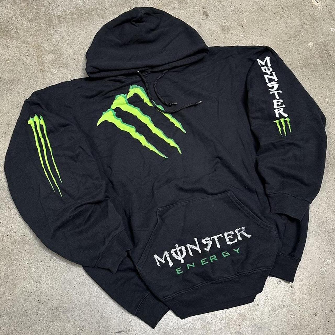 Vintage Y2K Monster Energy Oversized Big Print... | Depop