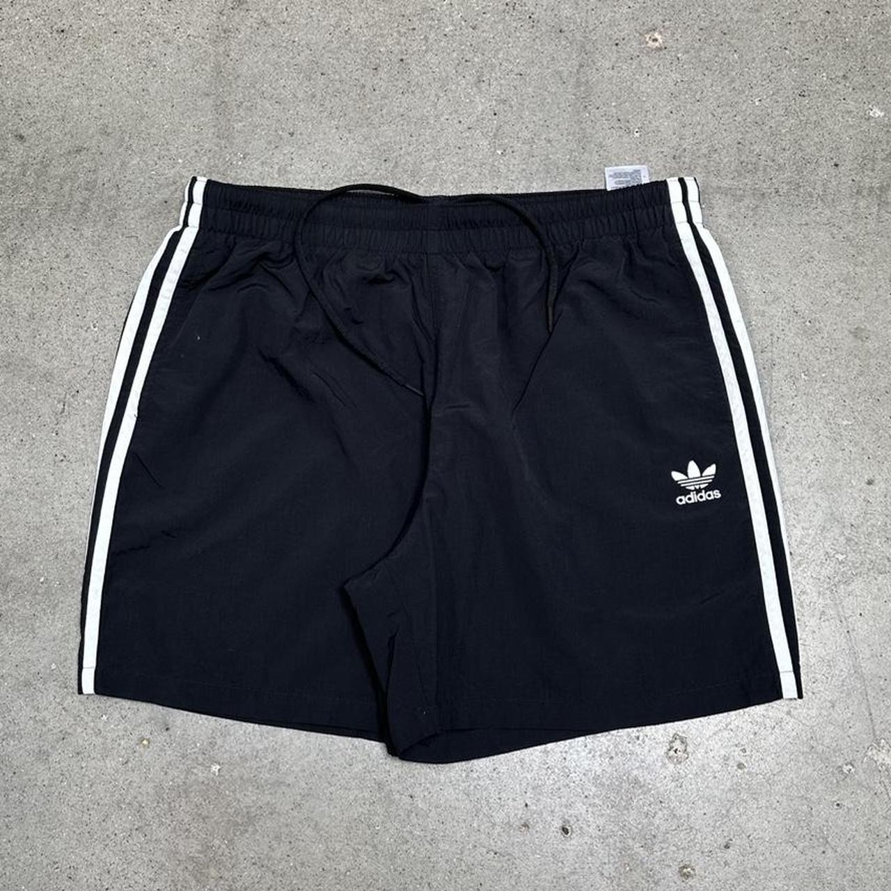 Modern Adidas 3 Stripe Athletic Shorts size L, Fits... | Depop