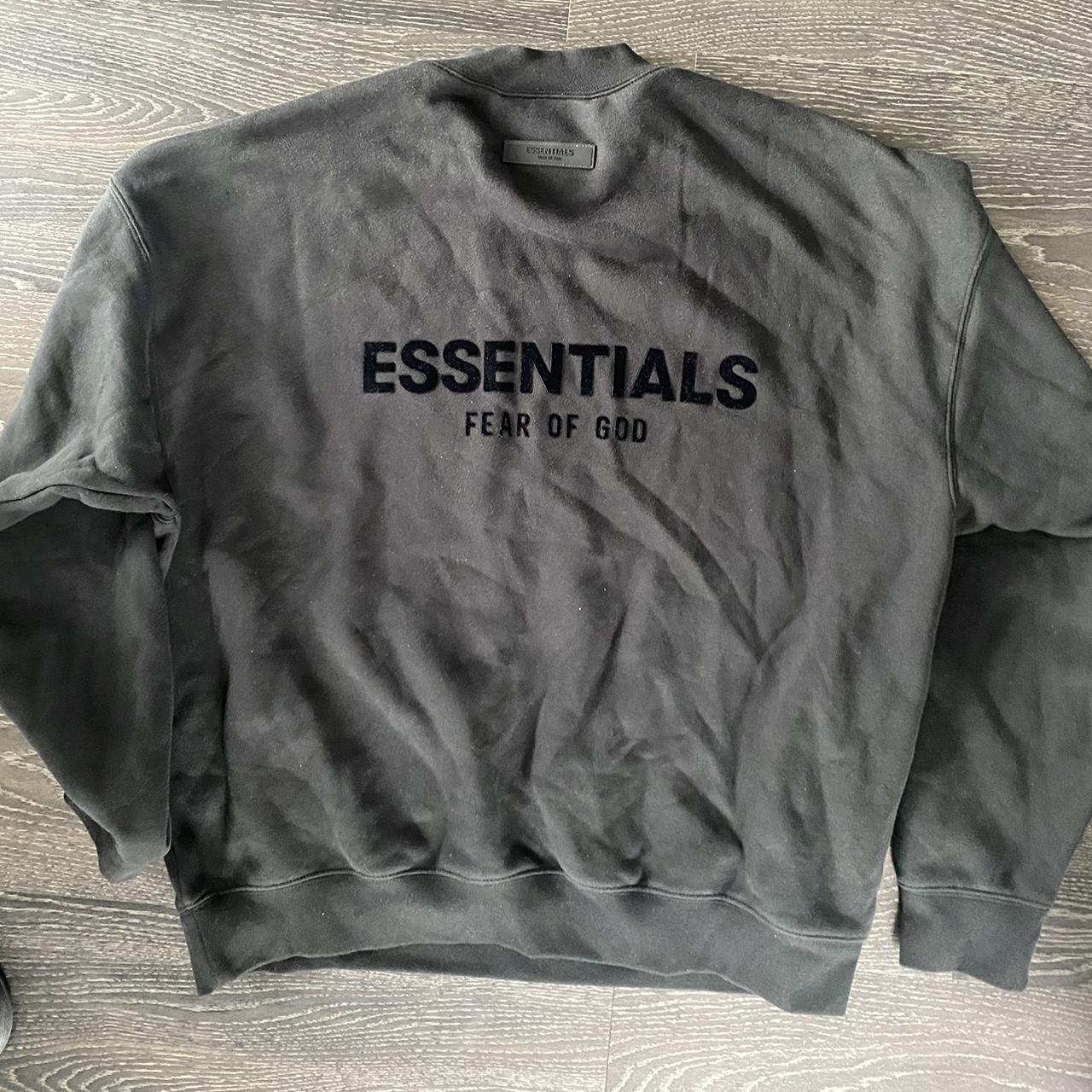 Essentials fear of god jumper. Worn once. Great... - Depop