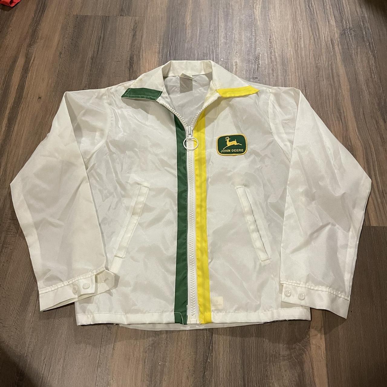 1980s John Deere lightweight jacket Great... - Depop
