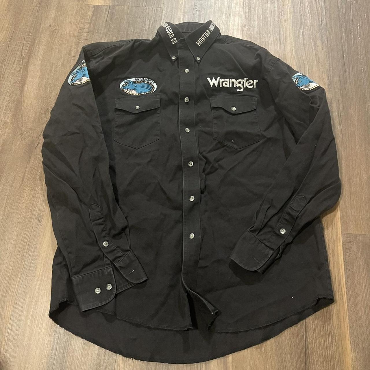 Rodeo wrangler western button up shirt Great... - Depop