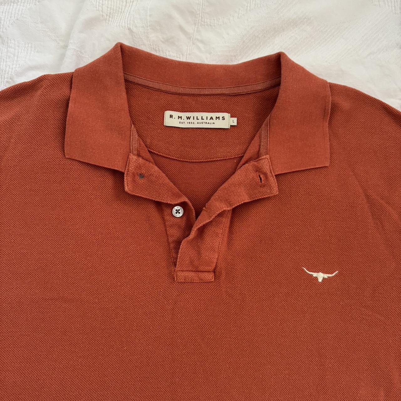 RM Williams polo, burnt orange 🍊 In good pre-loved... - Depop