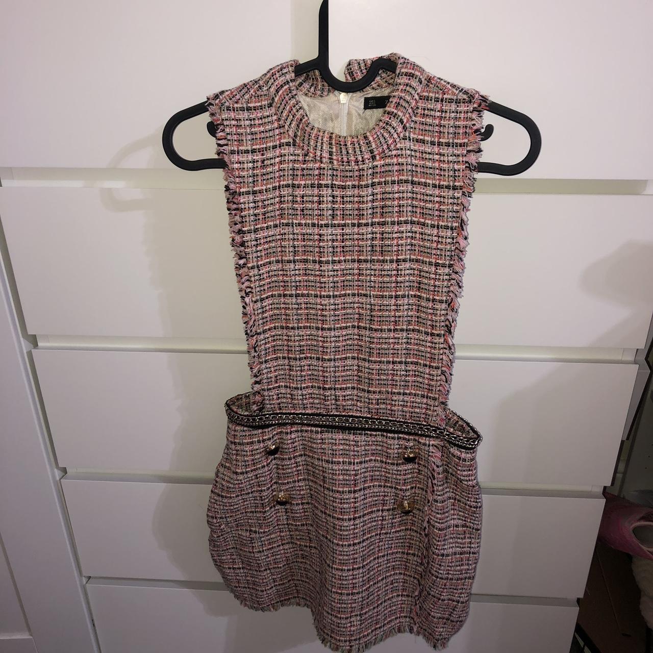 Zara tweed blazer set Worn once Open to offers x - Depop