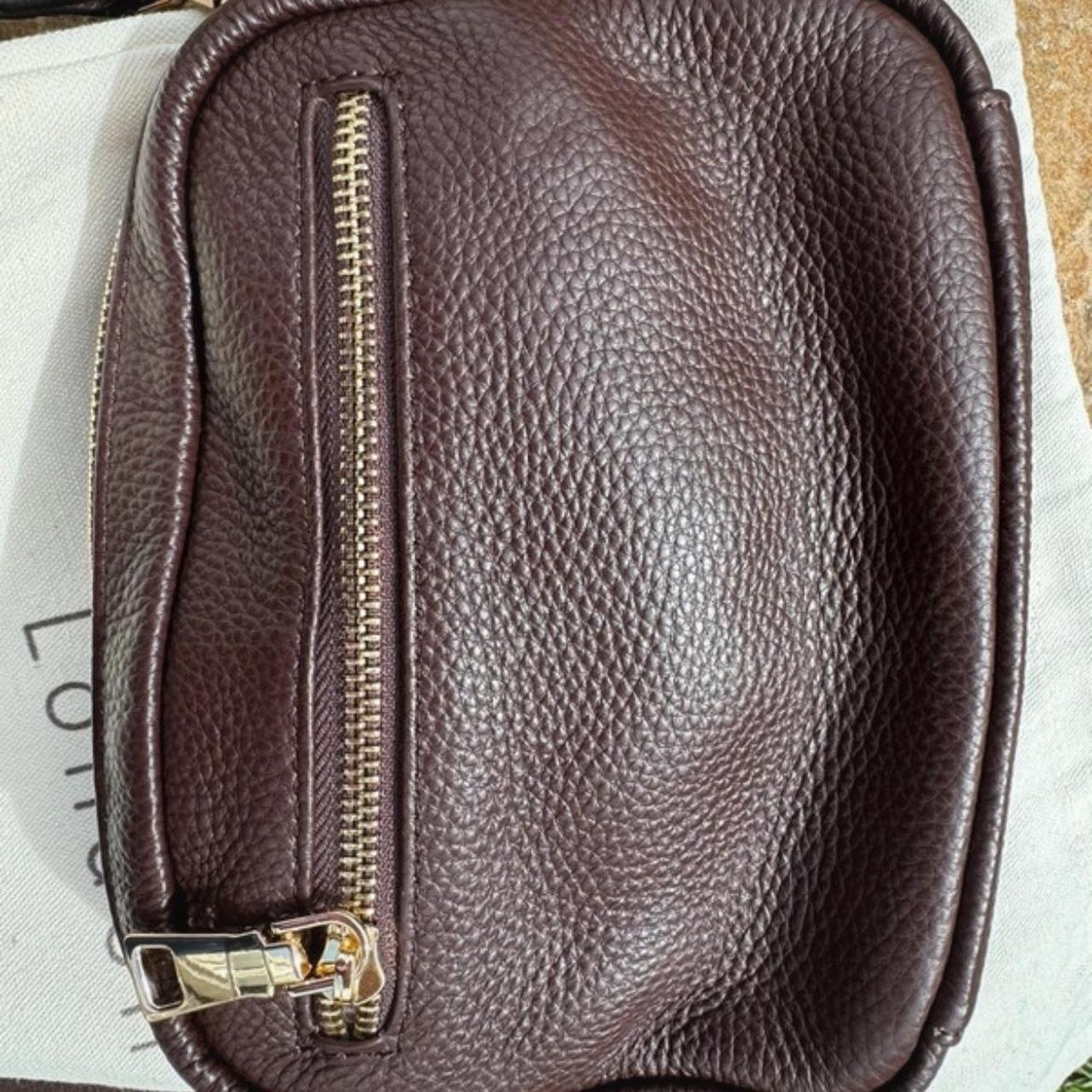 Deep Brown Pom Pom London Bag! Has 2 straps comes... - Depop