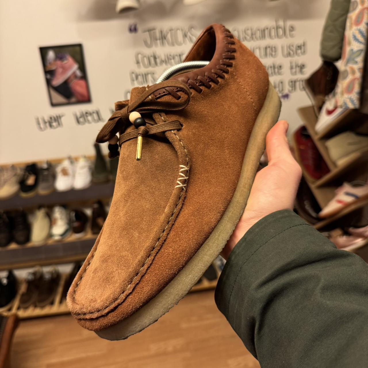 Clark’s Wallabees Two tone brown suede Sick... | Depop