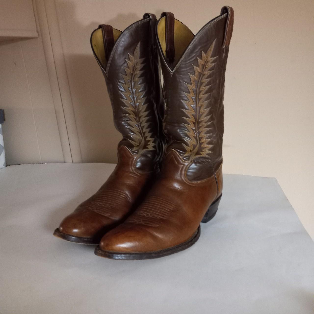 Tony Lama Women's Tan Boots | Depop