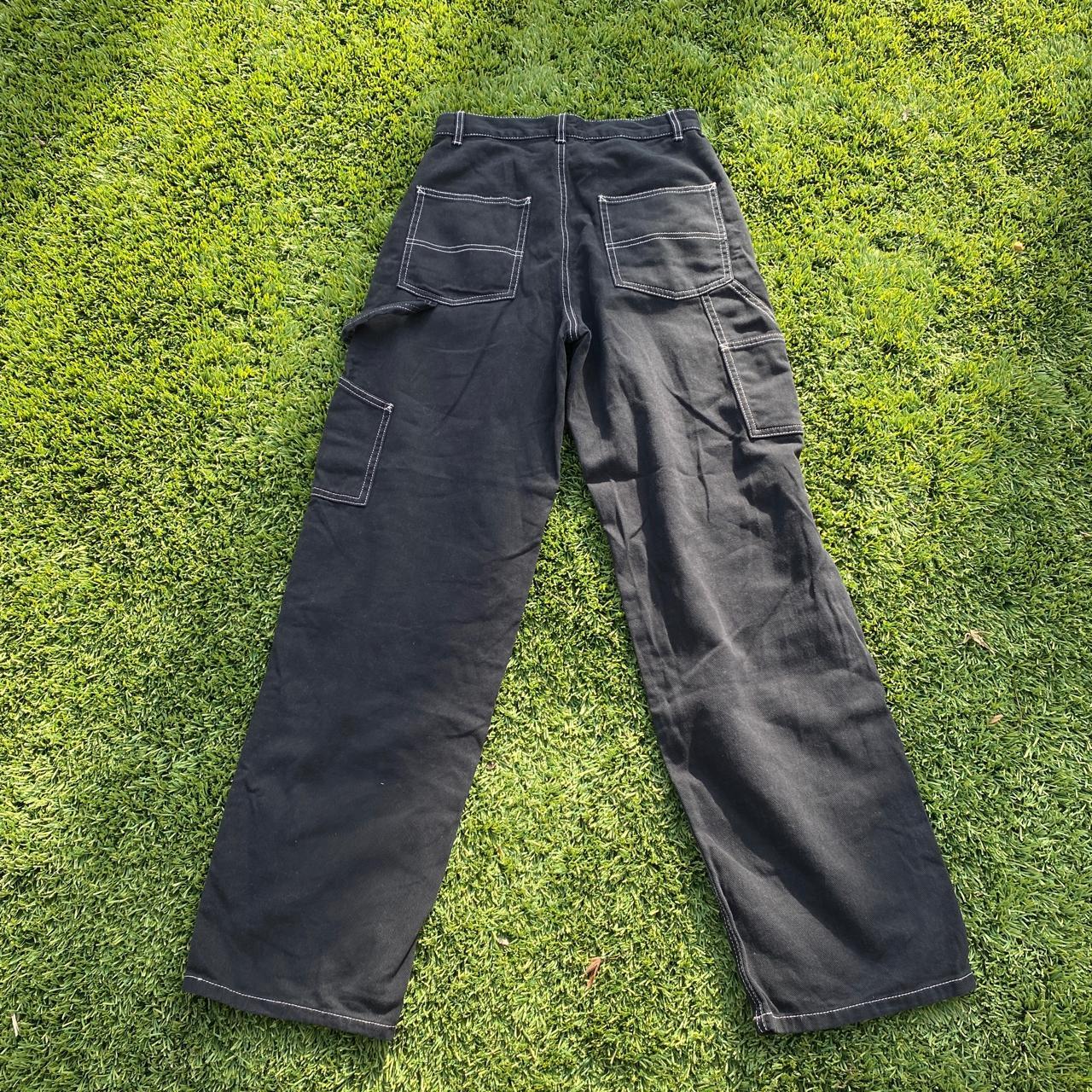 garage carpenter pants -black carpenter jeans witch... - Depop