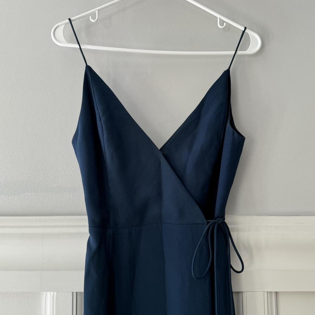 Blue wrap maxi dress from Fame and Partners that is... - Depop