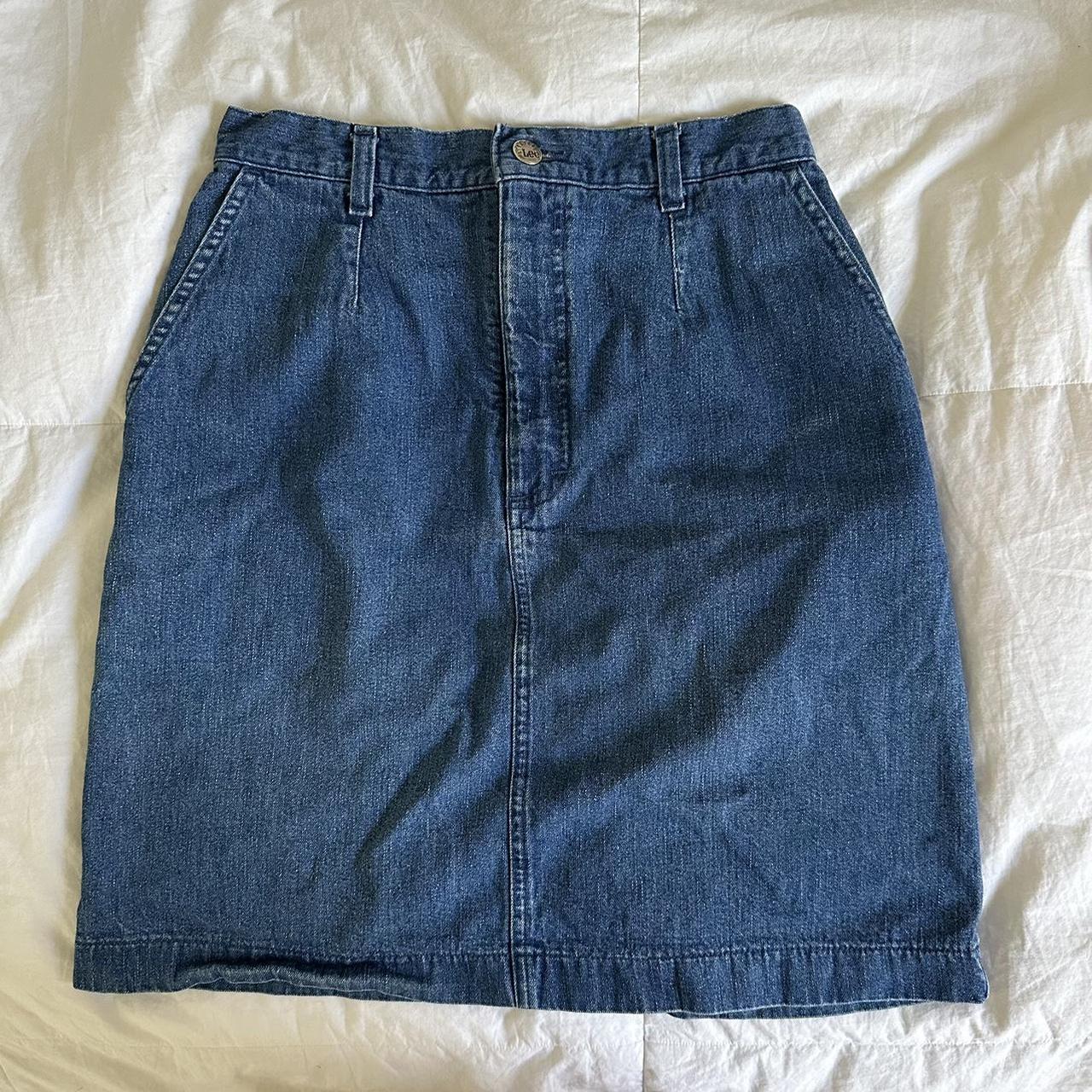 Lee Women's Blue Skirt | Depop