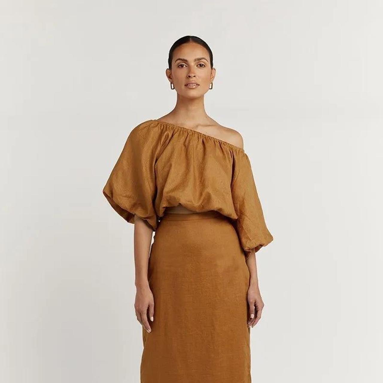 Dissh Linen Doe Top • BNWT • Size 14 • RRP $90 - Depop