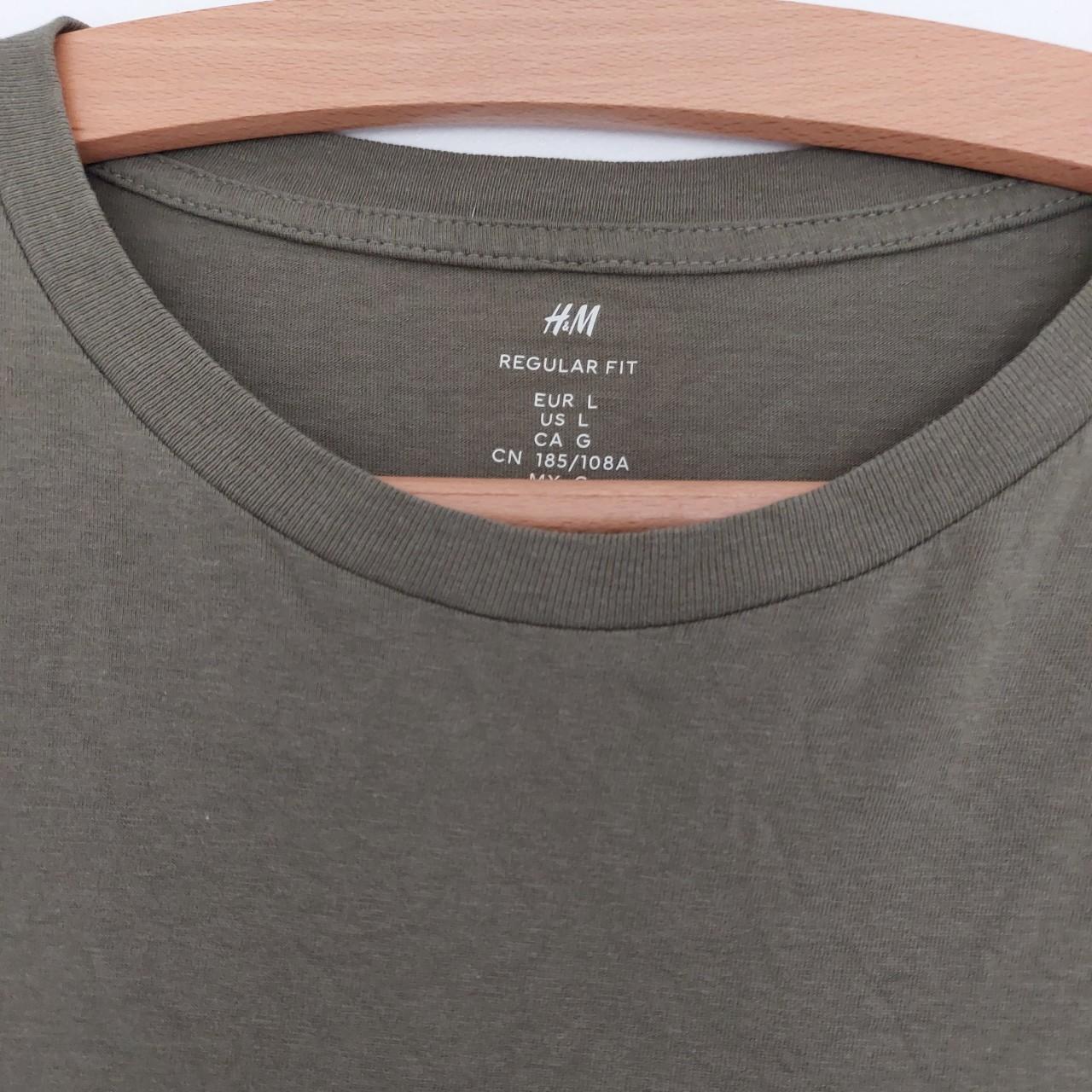 H&M Basics Mens Khaki T-Shirt Size L **Can combine... - Depop