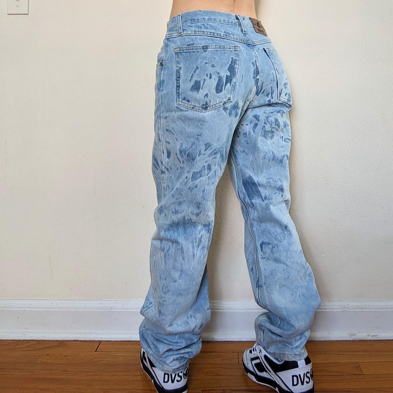 light acid wash jeans from wrangler. straight... - Depop