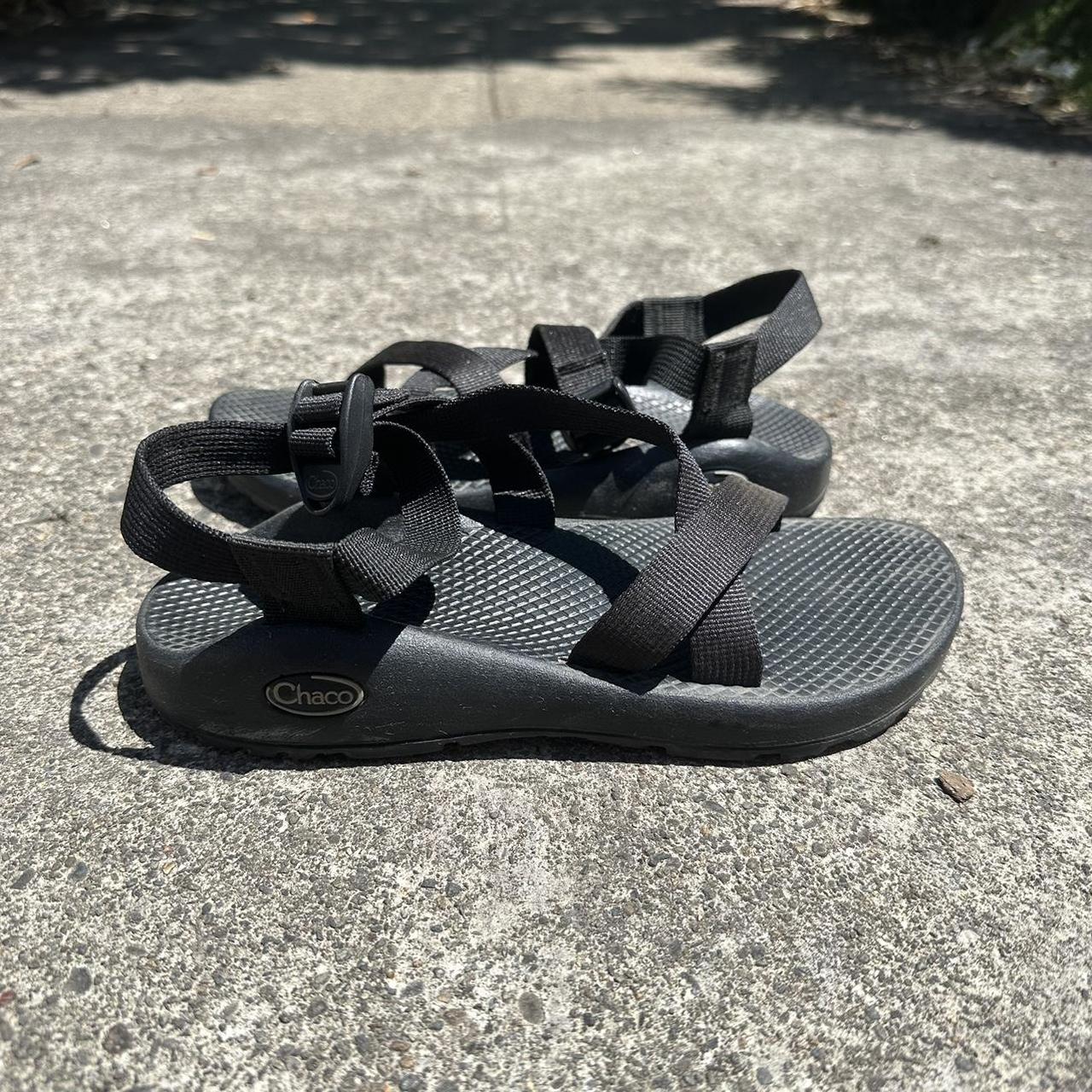 Chaco Women's Black Sandals | Depop