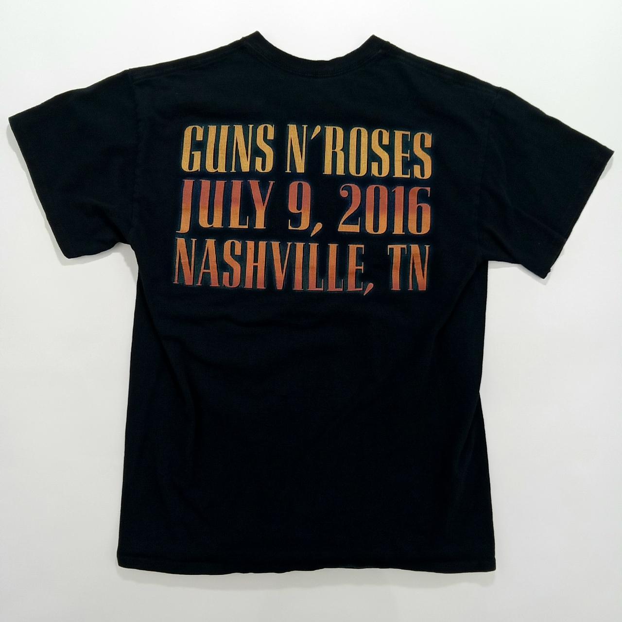 Guns N Roses 2016 Nashville TN Tour Band Tee Adult... - Depop
