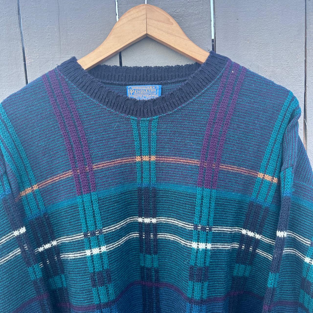 Vintage Pendleton Wool Sweater Made in USA Size Large - Depop