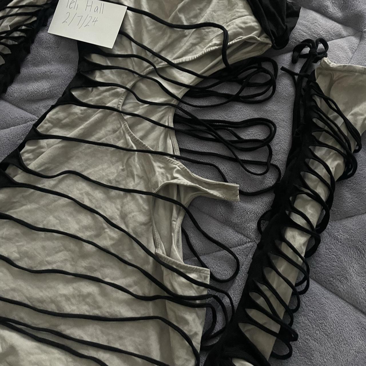 Dollskill Darker Wavs Echo Shredded Dress And Gloves Depop