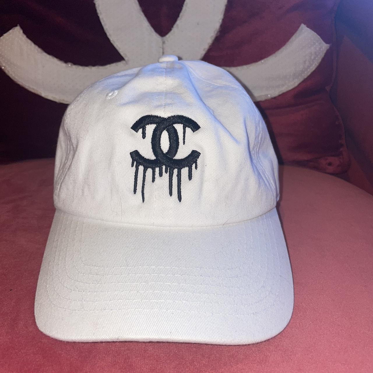 Chanel Women's White Hat | Depop