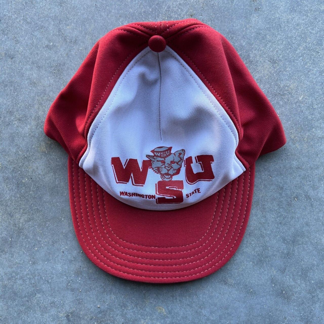 Vintage 80s WSU Washington State University Cougars Hat - Depop