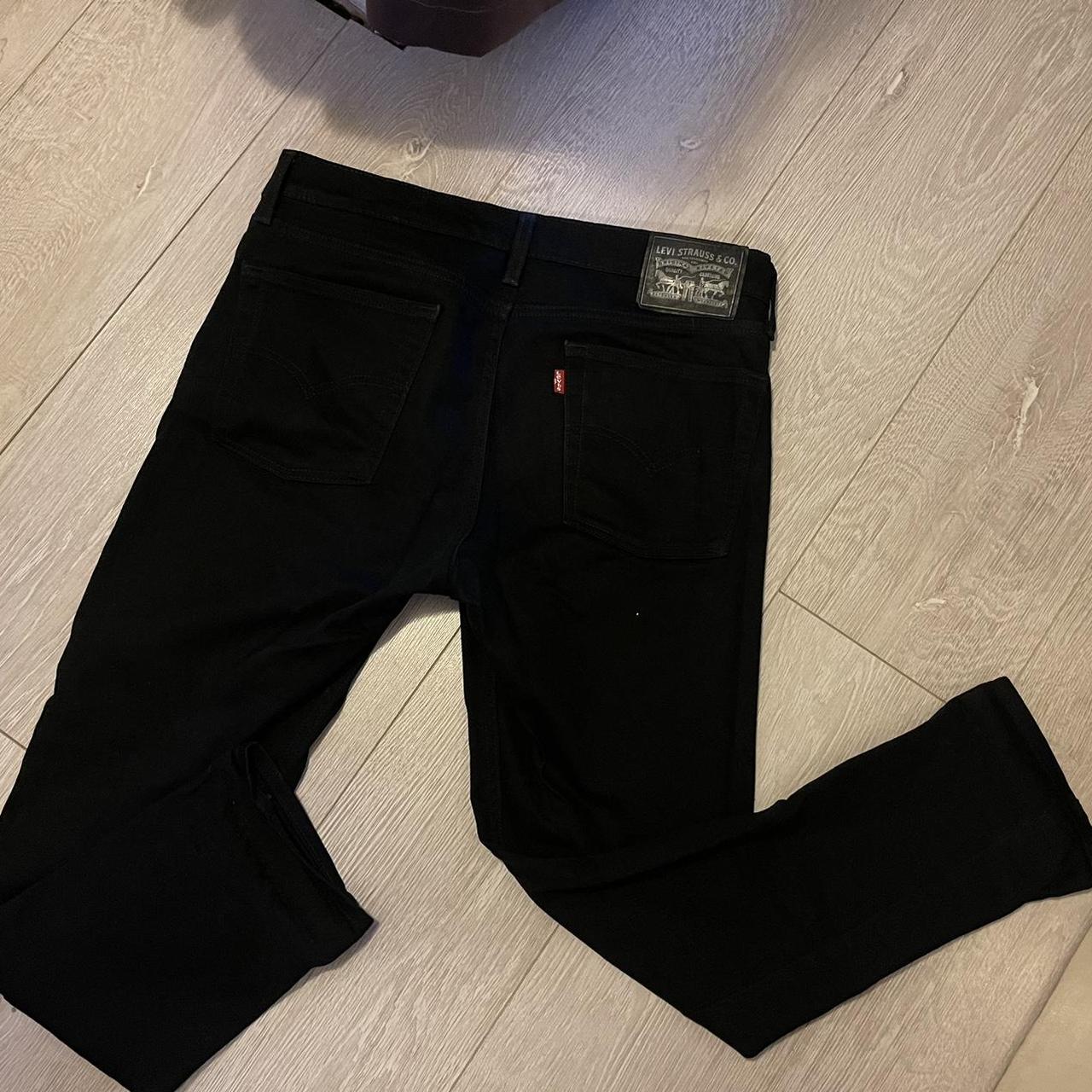 LEVIS SLIM FIT JEANS BLACK Waist: 32” Length:... - Depop