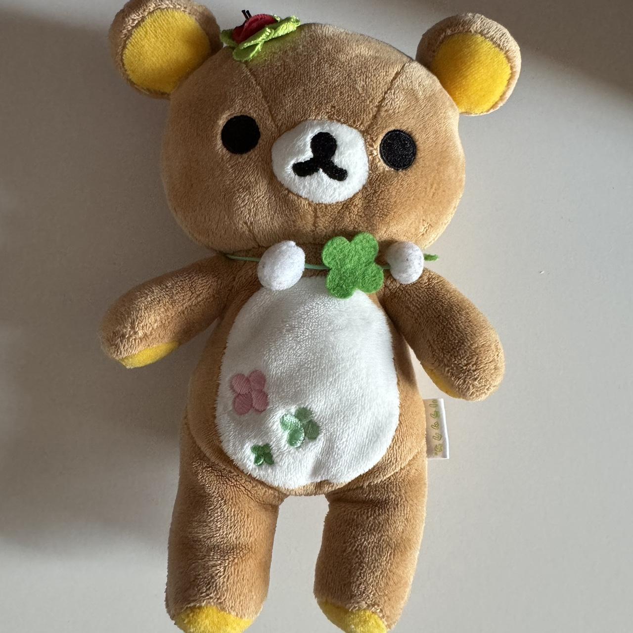 Rilakkuma plush Very lucky Four leaf clover theme - Depop