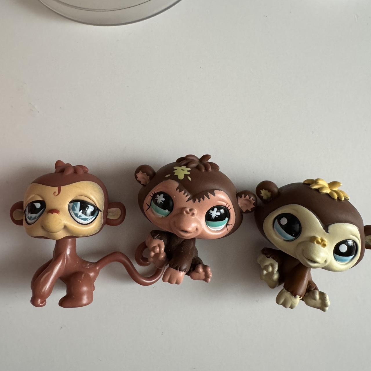 Three little monkey littlest pet shop LPS | Depop