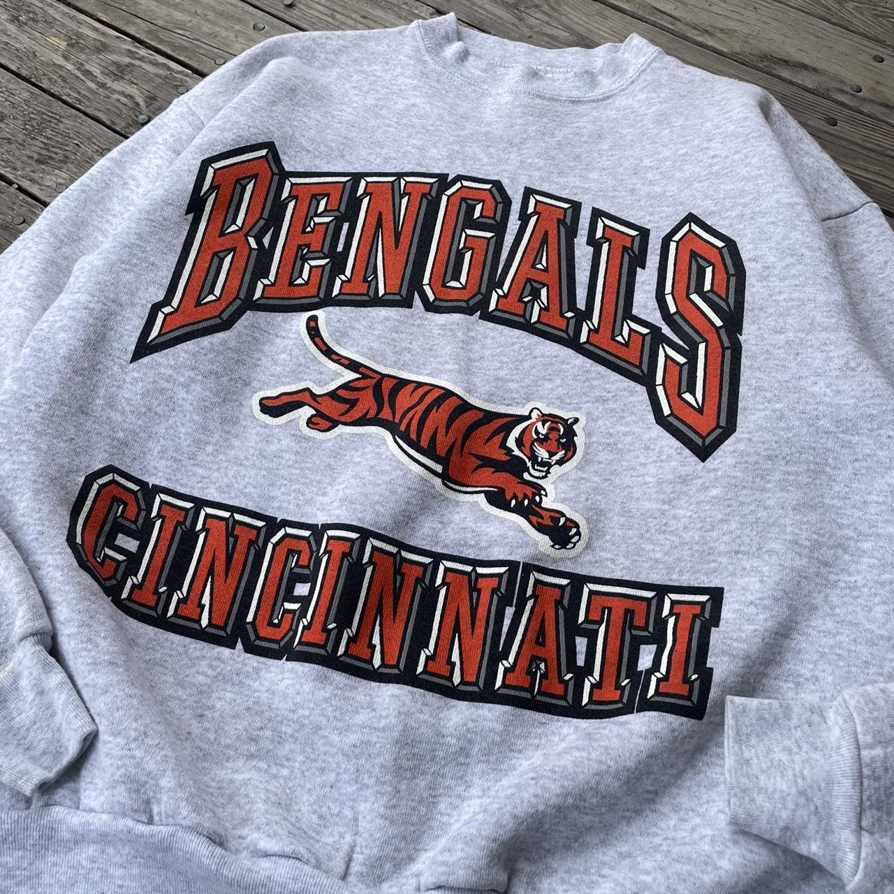 Vintage Cincinnati Bengals Sweatshirt Crewneck Men... - Depop