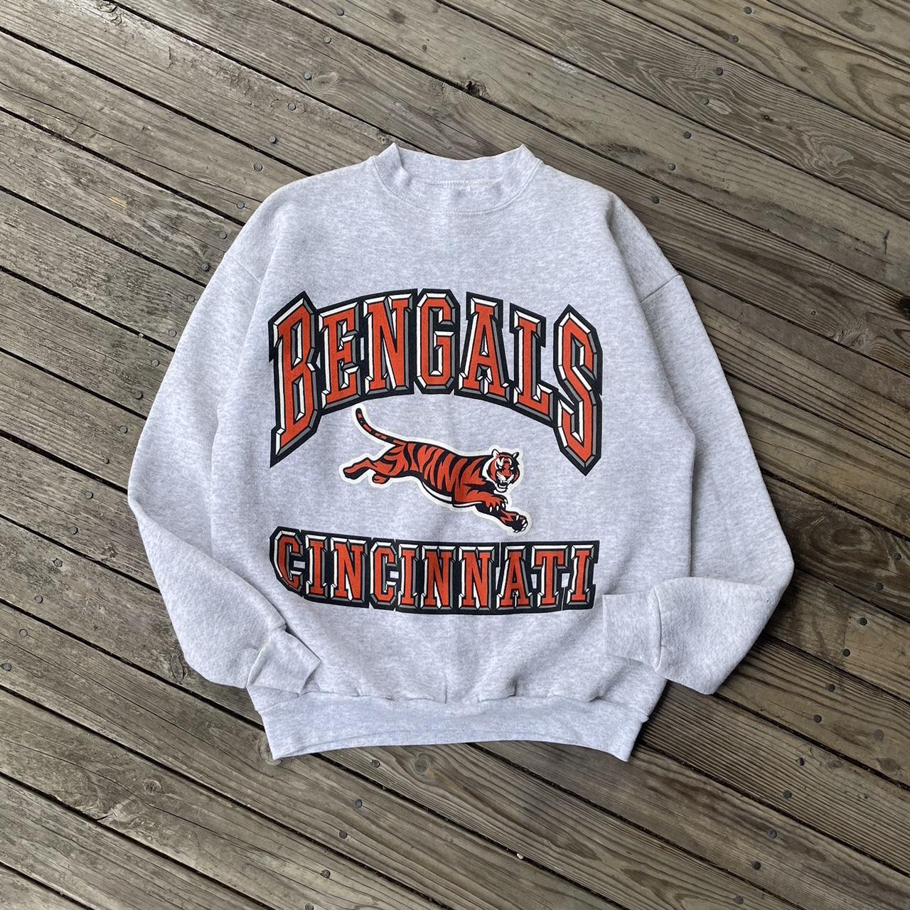 Vintage Cincinnati Bengals Sweatshirt Crewneck Men... - Depop