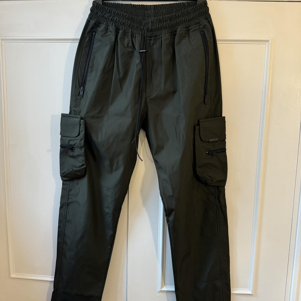 Represent Nylon Cargos with detachable pockets Size... - Depop