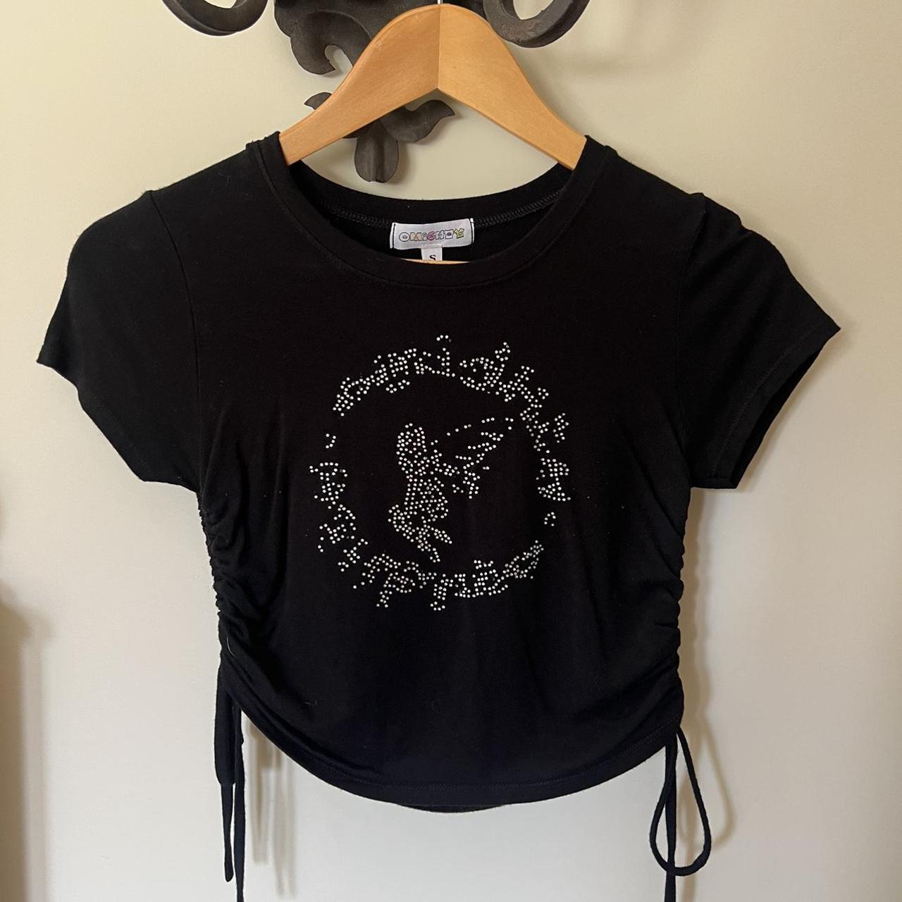 O-MIGHTY Women's Black Crop-top | Depop