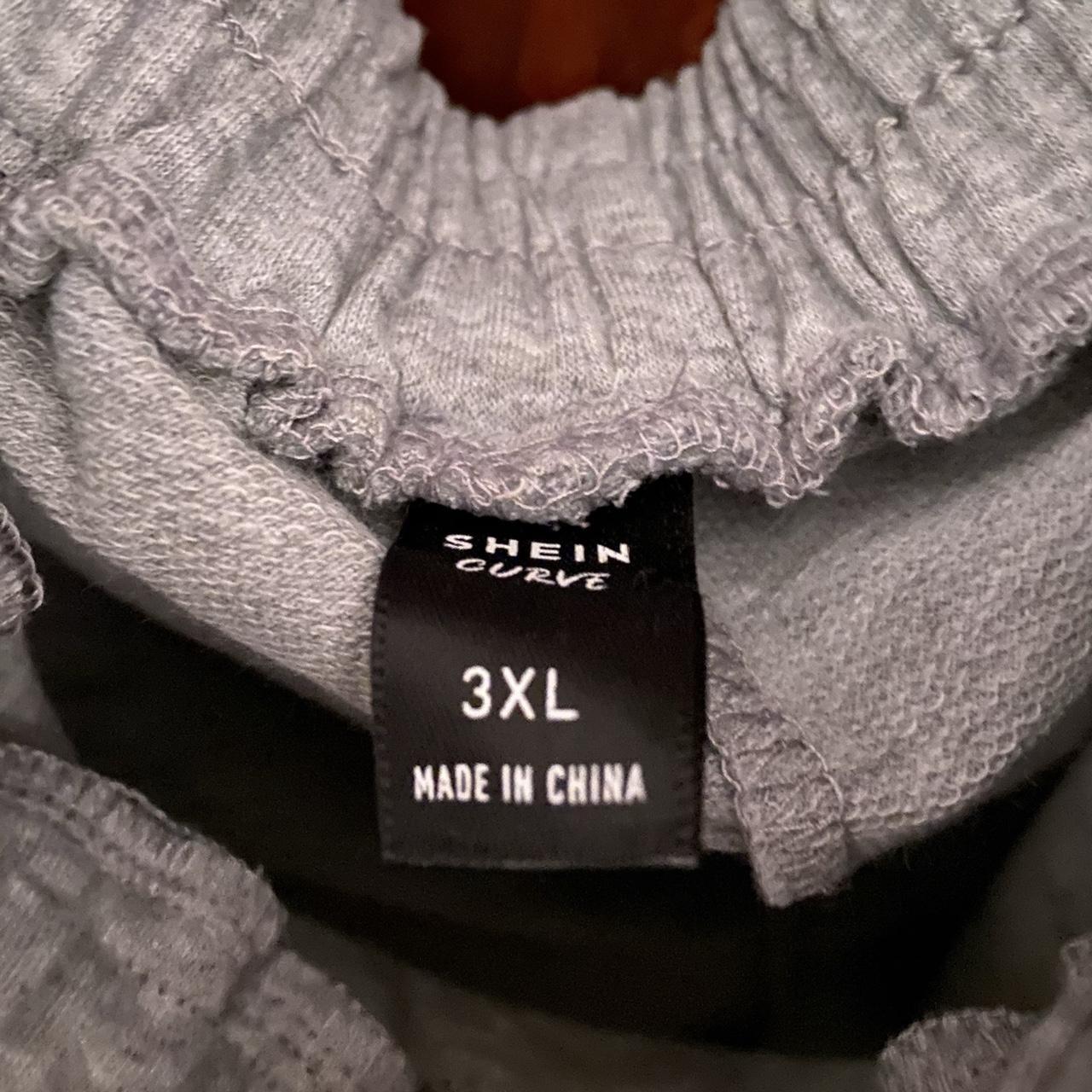 SHEIN Curve Gray Wide Leg Sweatpants 3XL Worn once.... - Depop