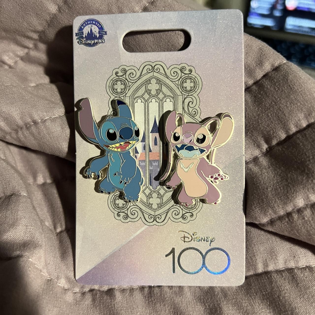 disney 100 stitch pin set! 💙💜 - new with original... - Depop