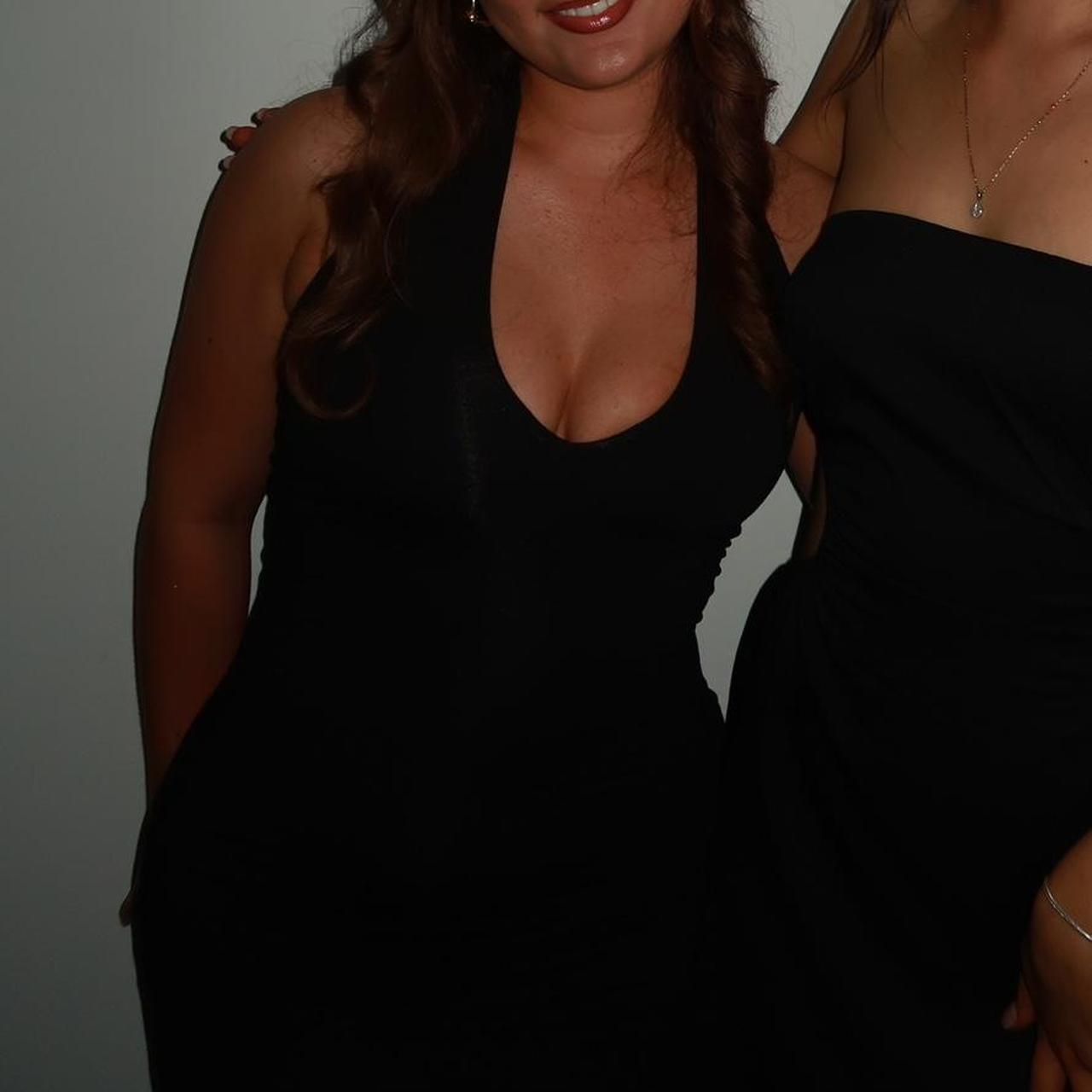 Black halter neck maxi dress Baby boo Jodie maxi... - Depop