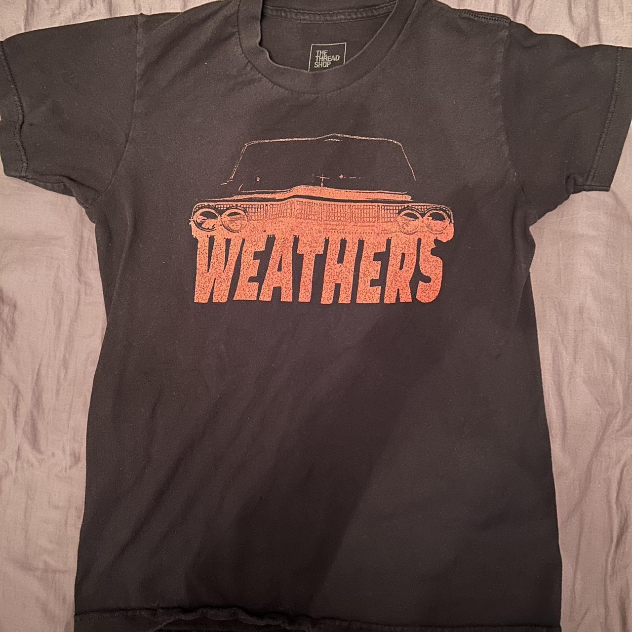 weathers band shirt, good condition - Depop