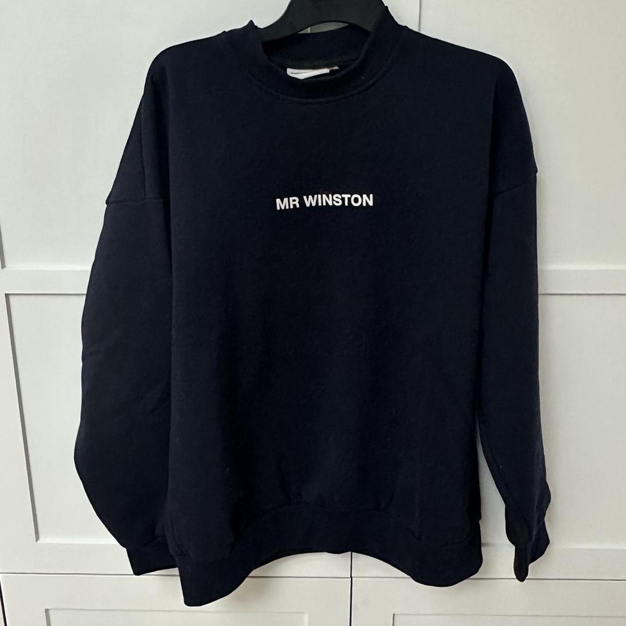 Mr Winston jumper Navy size S - Depop
