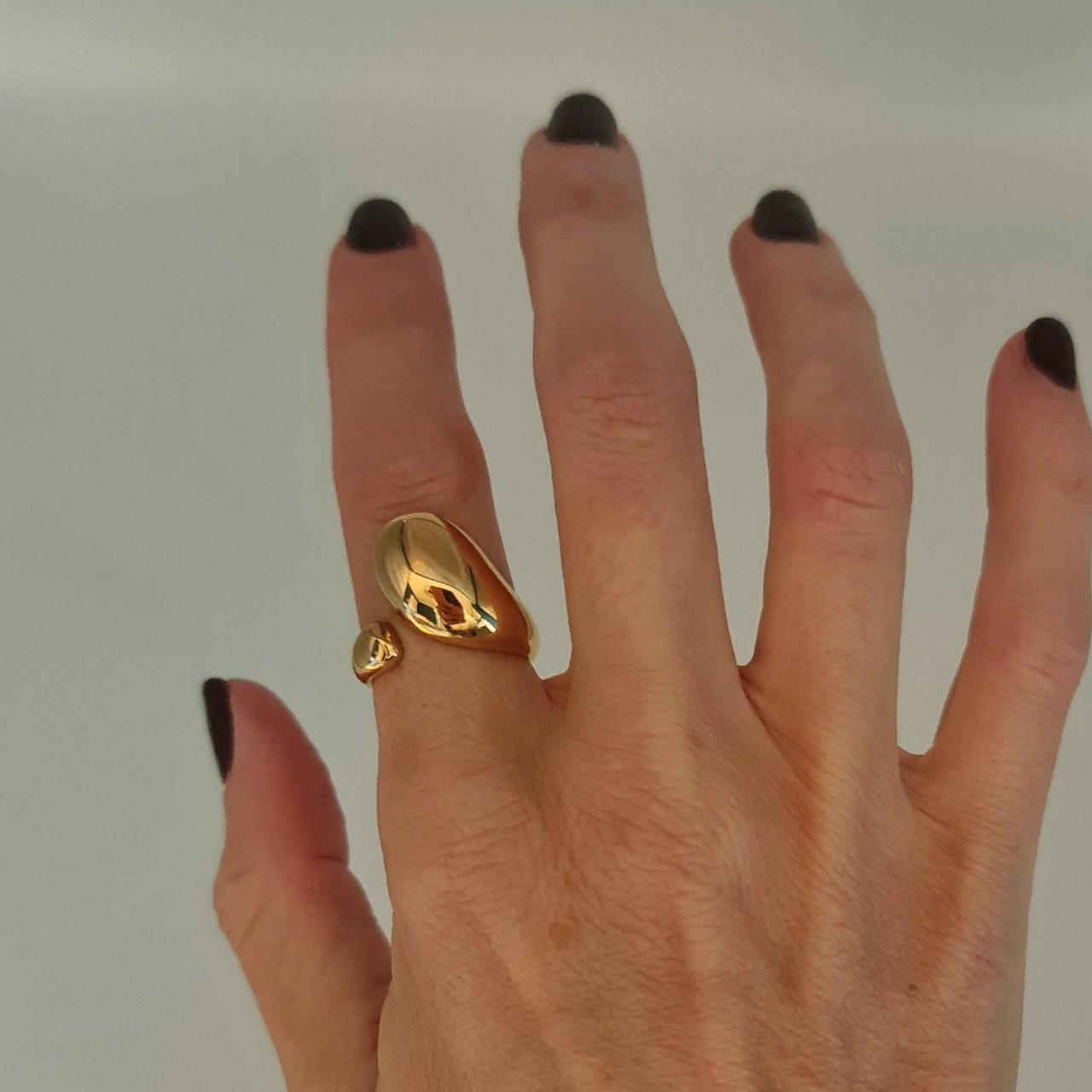 Gorgeous 18k gold plated cuff / wrap style rings.... - Depop