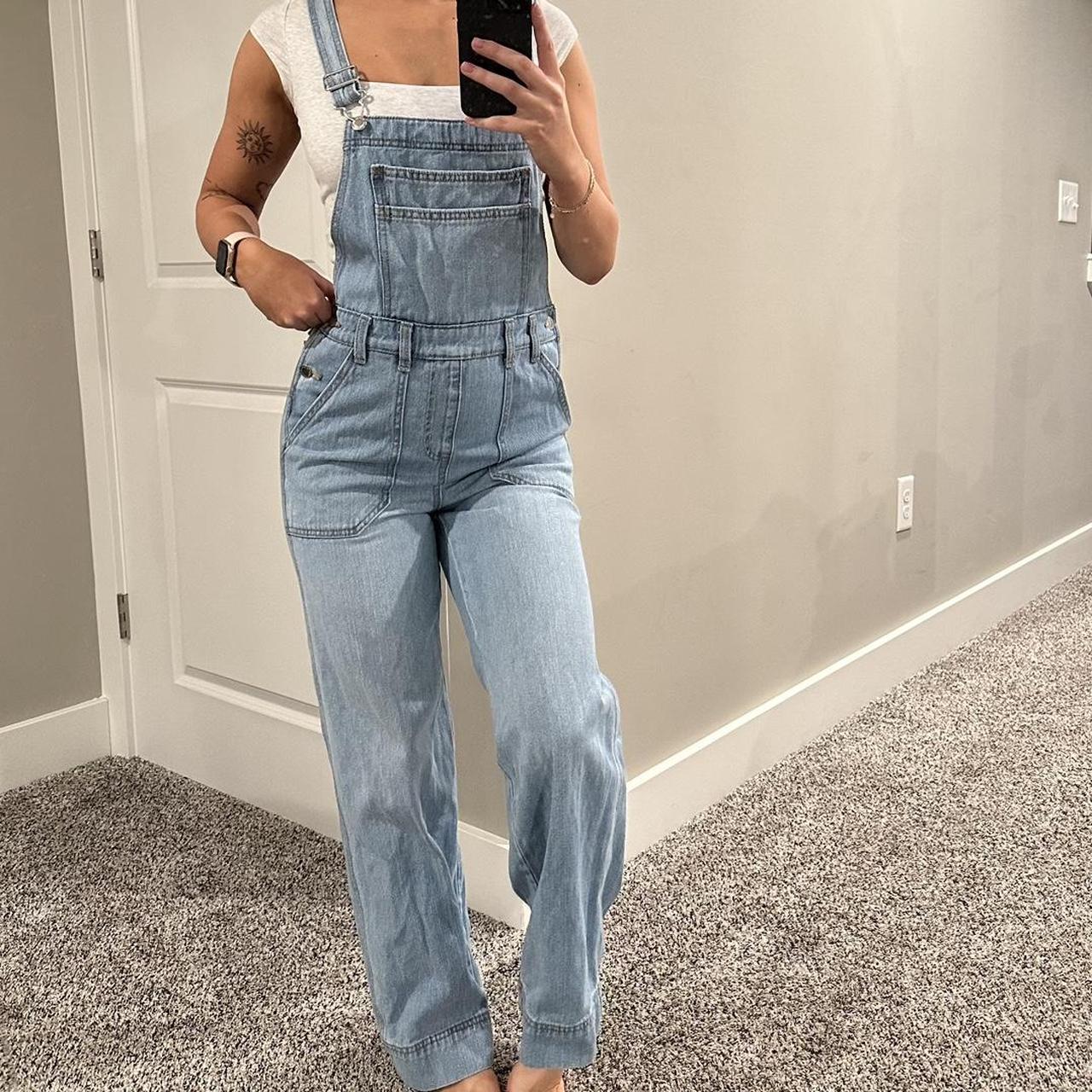 size small denim overalls. target brand - Depop