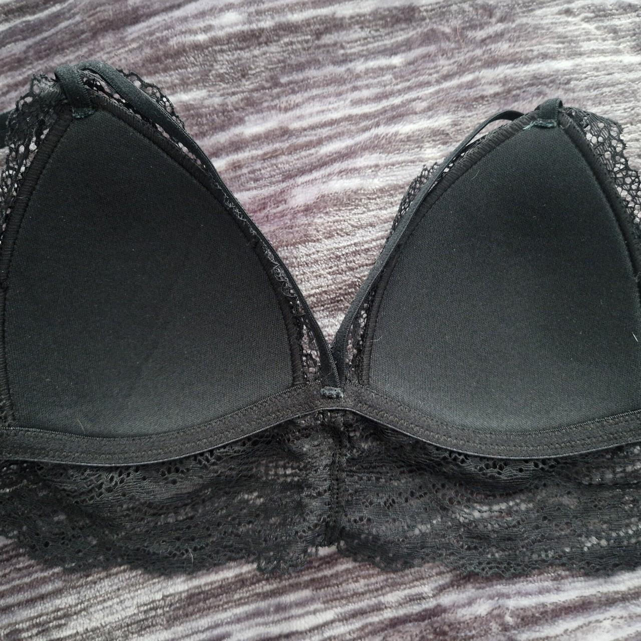 Topshop black lace bra size 6 new - Depop