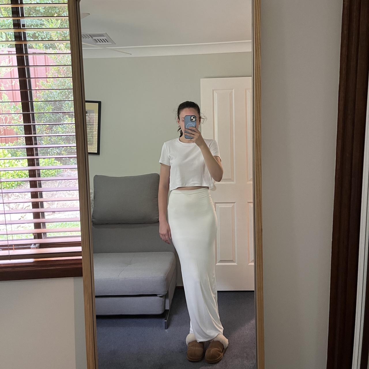 Brand new with tags glassons white slim fit skirt.... - Depop